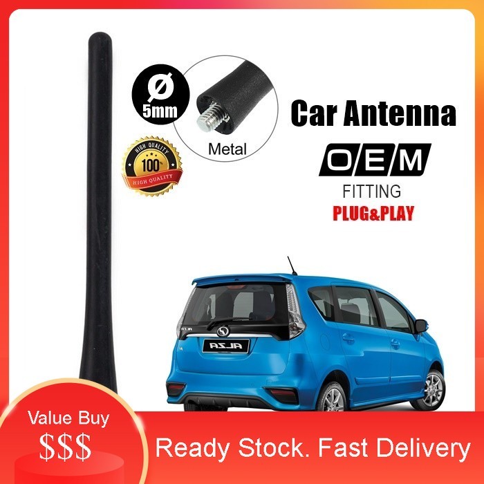 Car Antenna Replacement Mast AM / FM Radio Perodua Proton Toyota Honda Nissan Alza 18cm | Shopee ...
