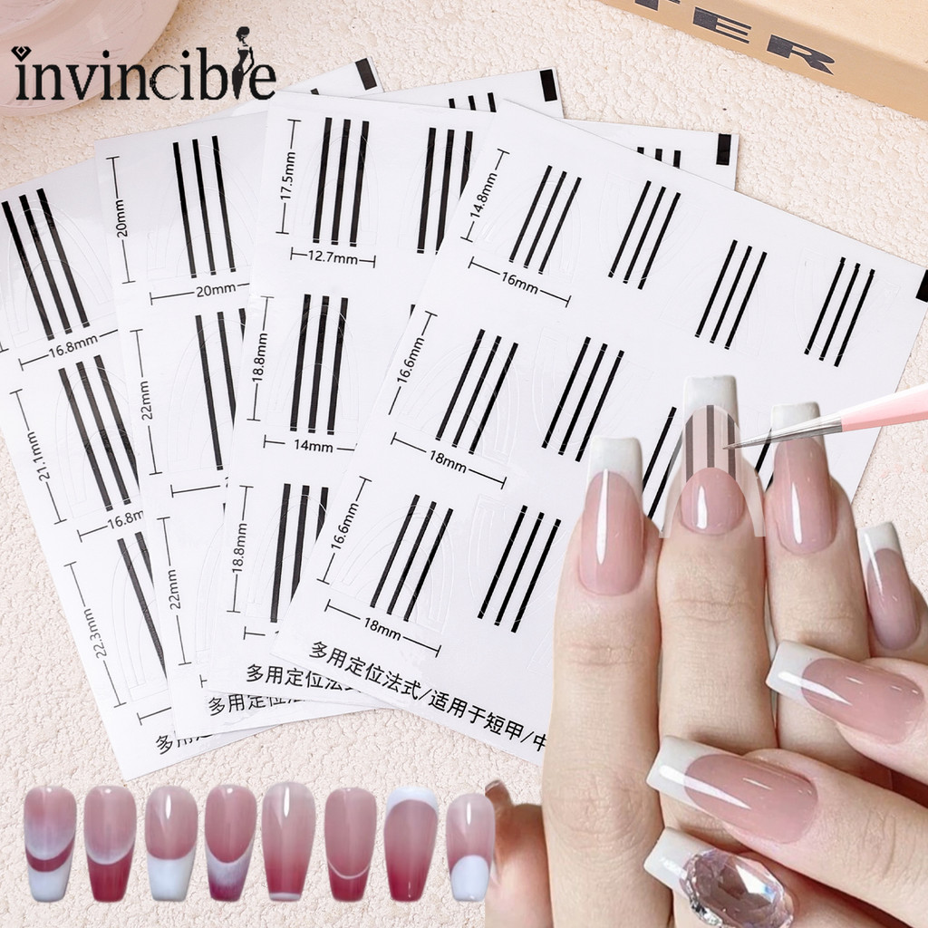 French Manicure Edge Auxiliary Nail Sticker - Positioning Self-Adhesive ...