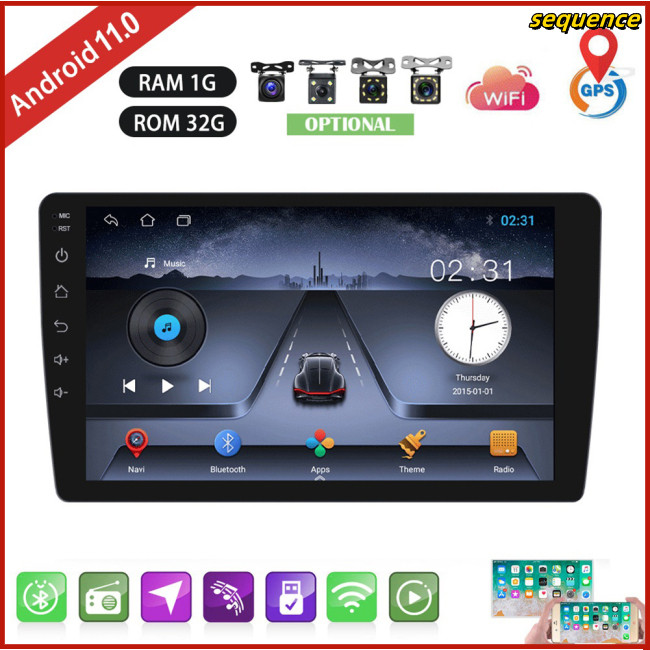 Se 7/9/10 Inch Android 11 Car Player Bluetooth-compatible Hands-free Hd ...