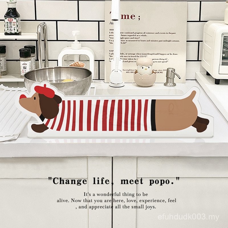 Shopee Official Original Dachshund Water Baffle Kitchen Water Baffle ...
