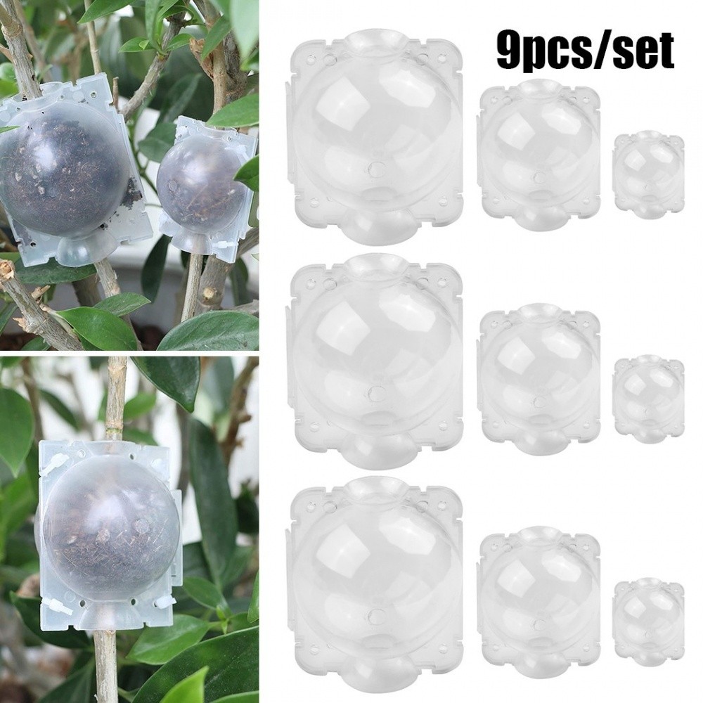 WHOOPS~Rooting Boxes 9pcs Ball Box Grafting Growing Reusable S/M/L ...