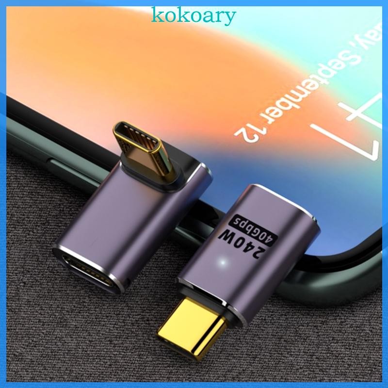KOK Multi-standard USB C Adapters U-Shape Straight Angle Adapter Type C ...