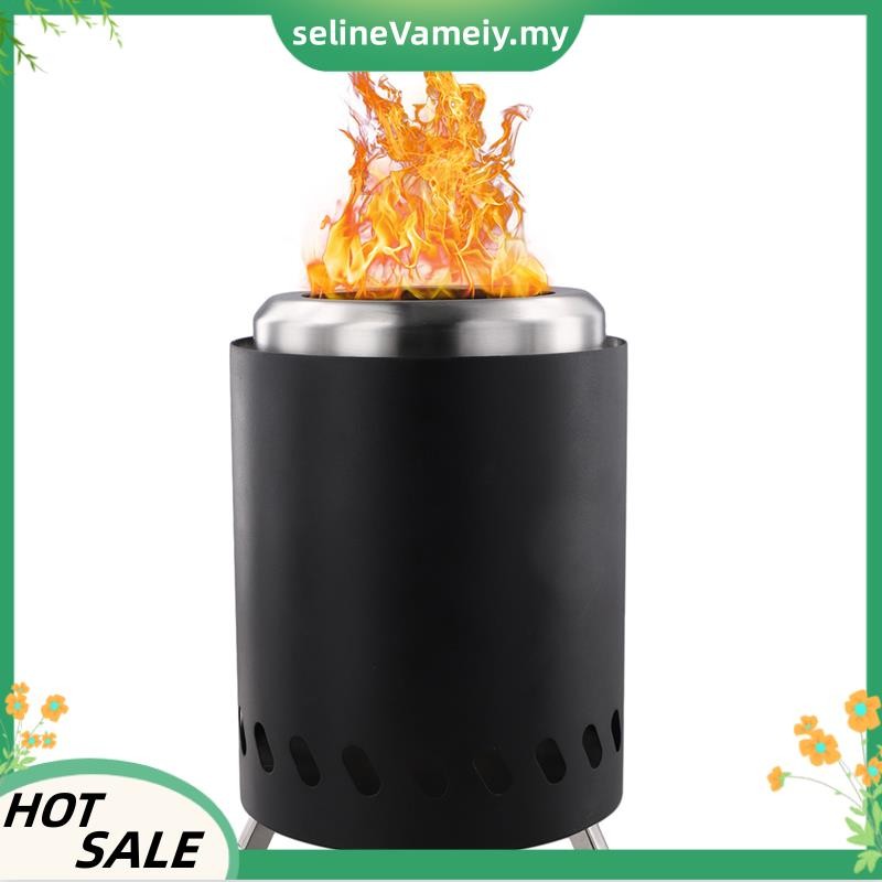 Portable Stainless Steel Burner Heater Mini Fire Wood Stove Bonfire ...