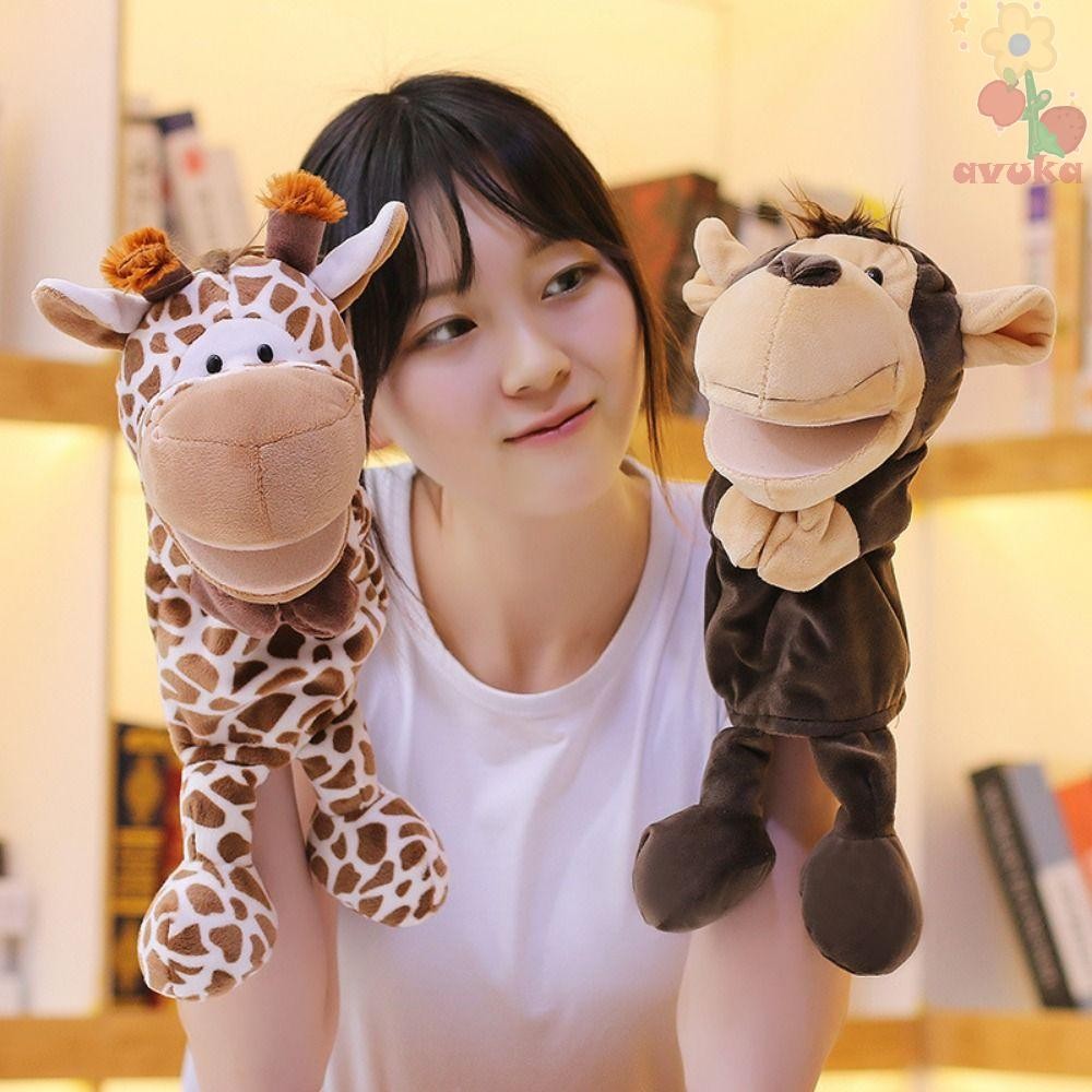AVUKA Plush Hand Doll, Stuffed Animals Appease Toys Animal Hand Puppet ...