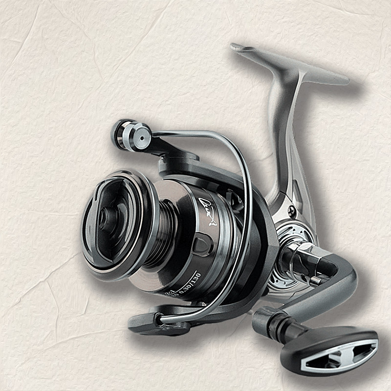 Spinning Wheel Style Fishing Reel Long-Casting Spinning Wheel Metal ...