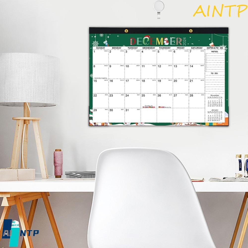 AINTP Theme Month Calendar, With Hanging Hole Large Size 2025 Monthly ...