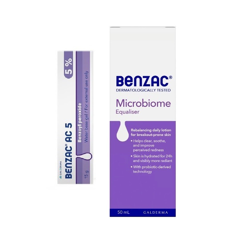Benzac Acne Gel 5% (15g) / Microbiome Equaliser 50ml | Shopee Malaysia