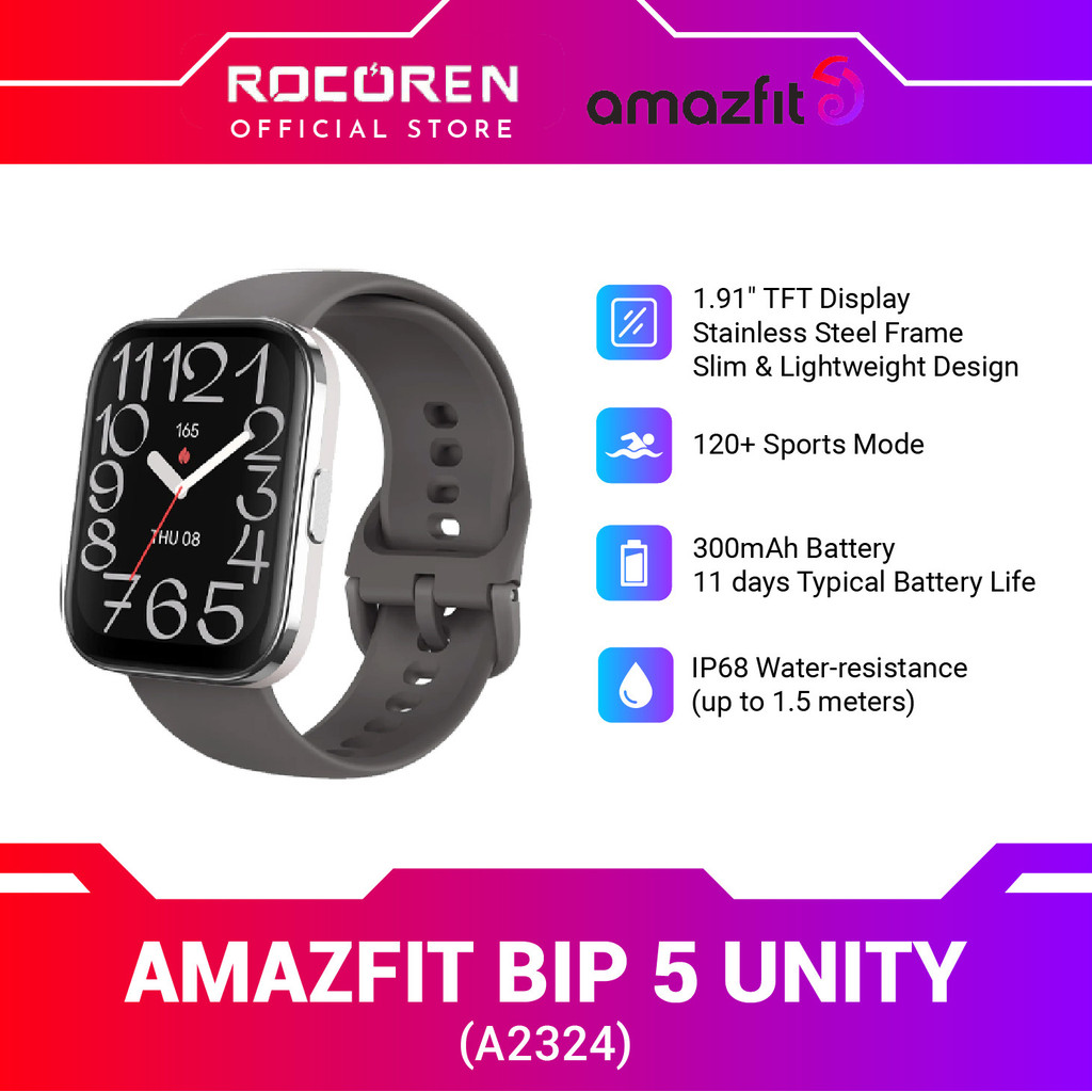 Amazfit Bip 5 Unity Smartwatch - Original 1 Year Warranty by Amazfit ...