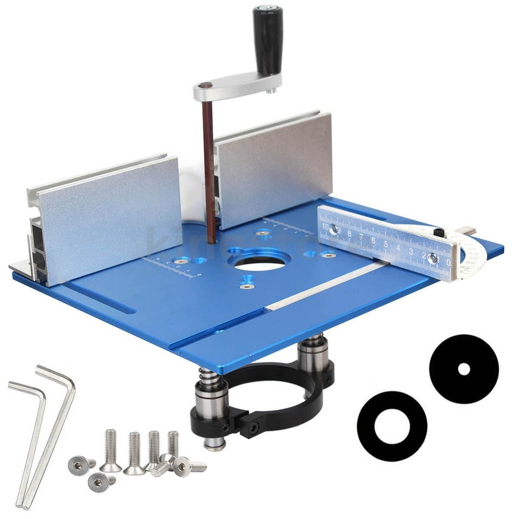 Router Lift Kit and Aluminum Router Plate 240x200x5mm for 65mm Diameter ...