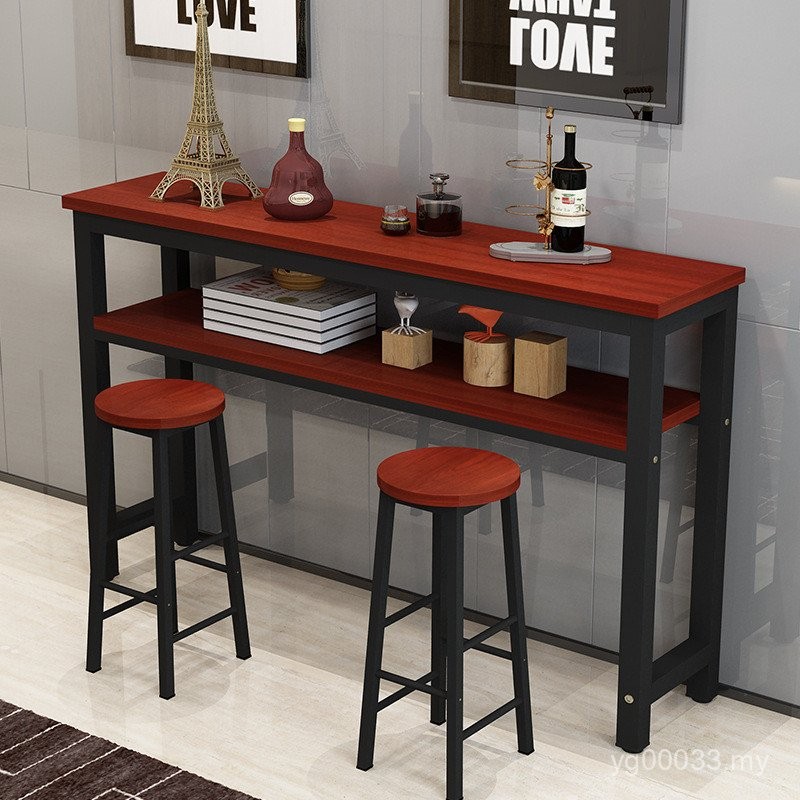 Long Strip Table Simple High-Foot Table Simple Wall-Backing Balcony ...
