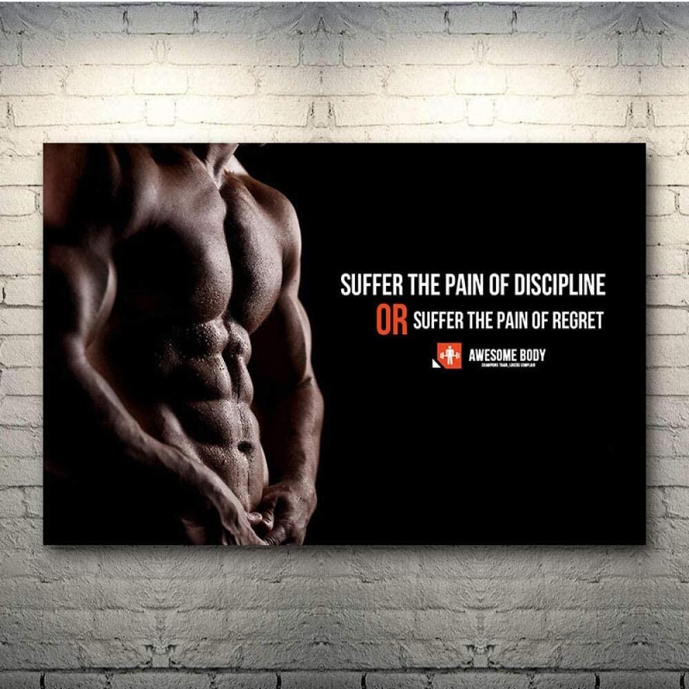 Sexy Muscle Man Poster Workout Poster Home Gym Decor Motivational Wall ...
