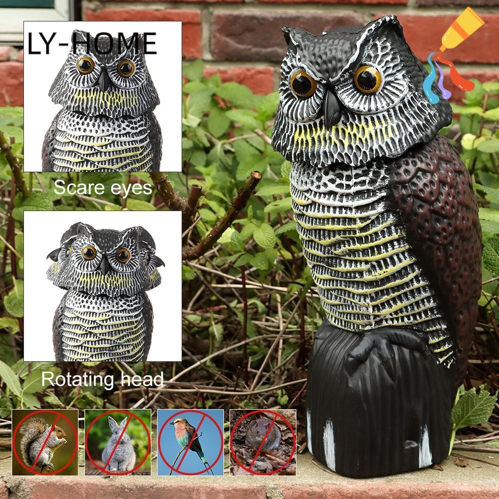 LY-HOME Outdoor Bird Deterrent Realistic Birds Repellent Nighthawk ...