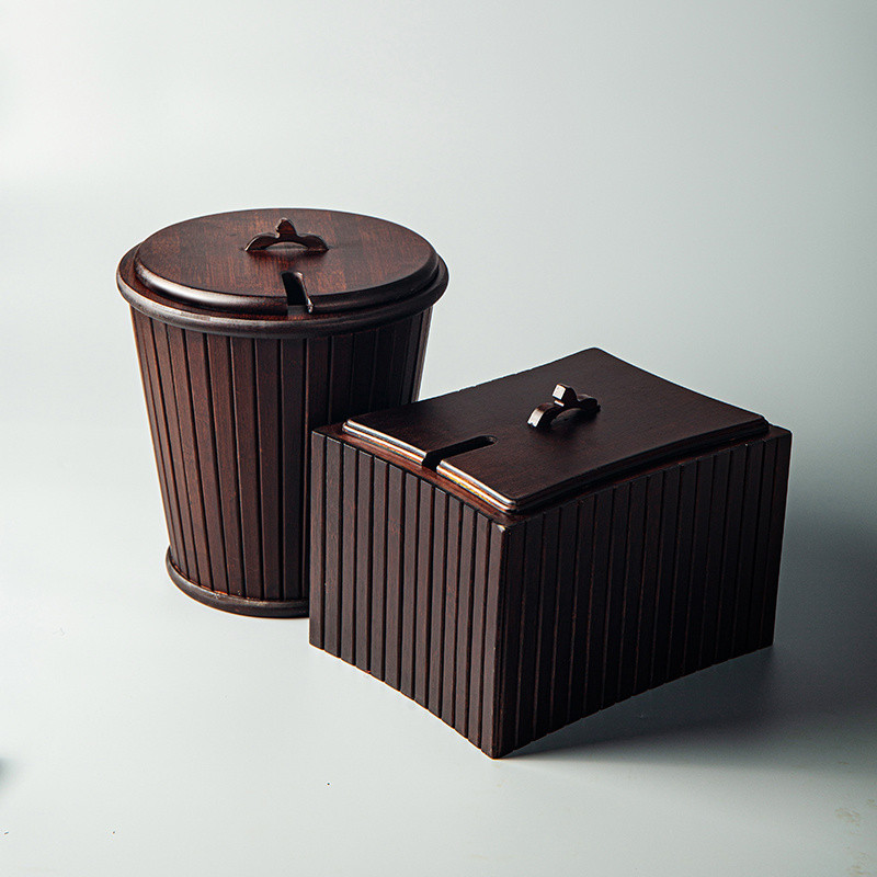 Waste Tea Bin Desktop Trash Can Tea Water Separation Filter Tea Residue ...