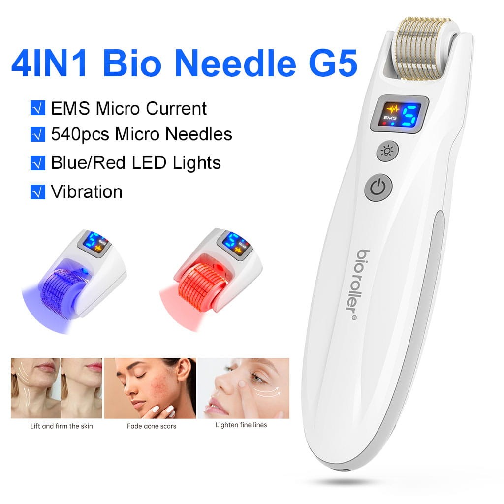 Tool Regrowth Beard Bio Roller G5 Micro Needle Wrinkle Remove Hair Skin ...
