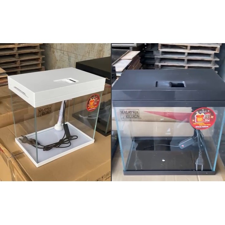 Sobo Crystal Clear Aquarium Tank Full Set ES-280F / ES-380F | Shopee ...