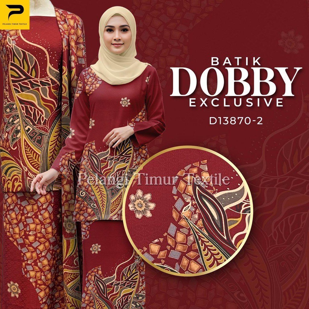 0.5M Kain Pasang Sutera Dobby bidang 45 Batik Malaysia Seragam Jabatan ...