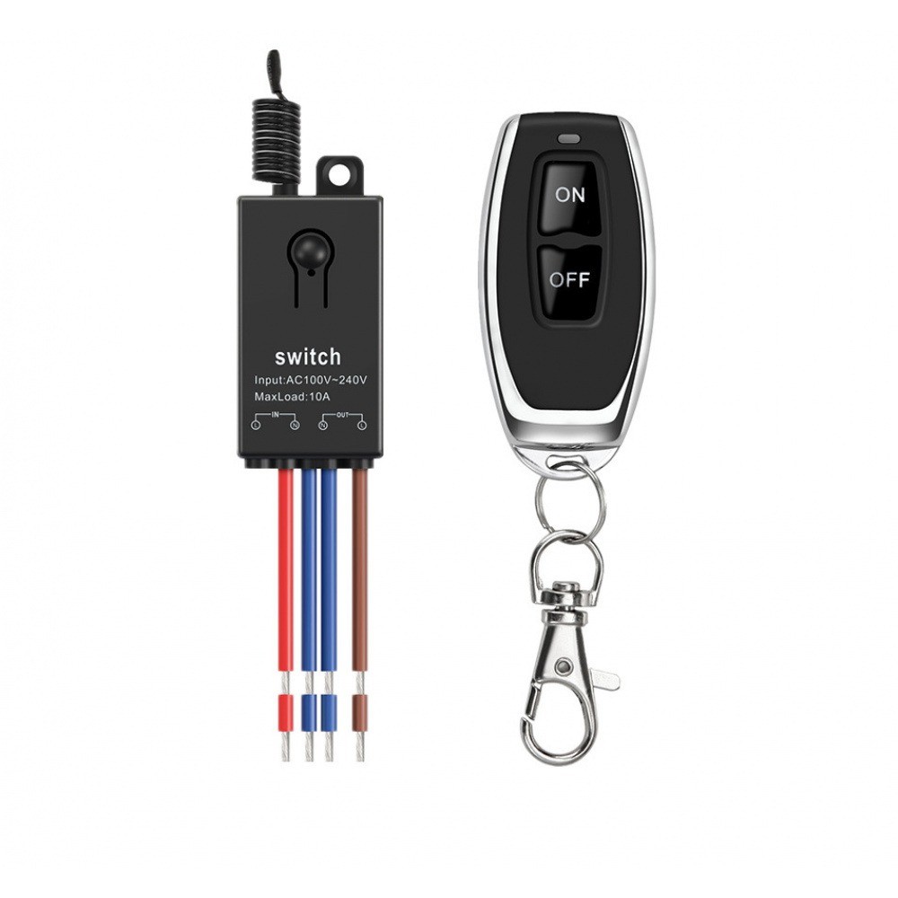 AC90V-264V 10A Relay Wireless Remote Control Switch System RF 433Mhz ...