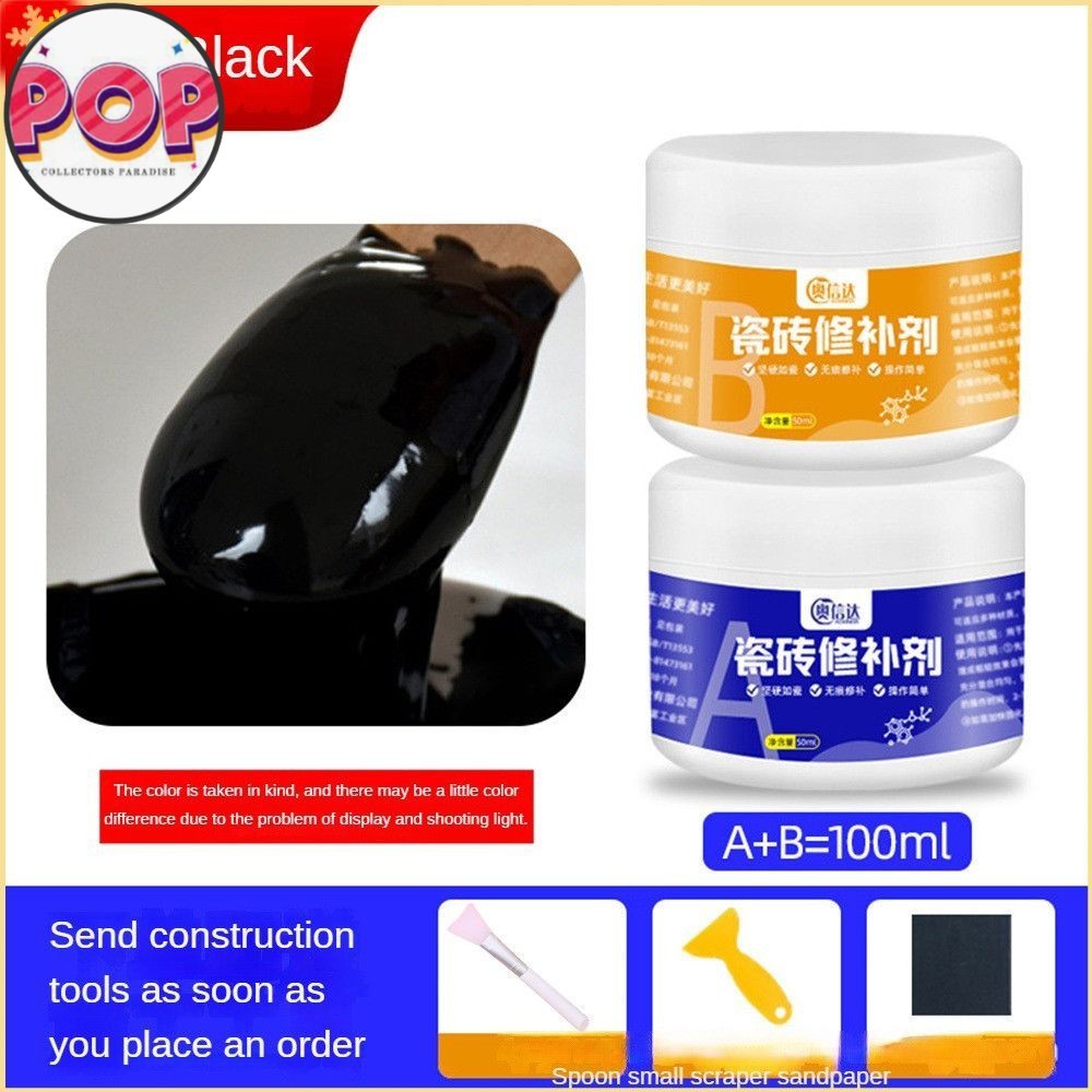 POP 50g A+B GLUE Ceramic Fix Paste Porcelain Repair Kit For Crack Chip ...