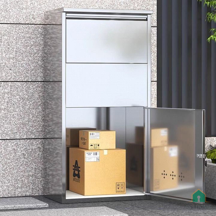 304 Stainless Steel Parcel Drop Box | Waterproof Package Delivery ...