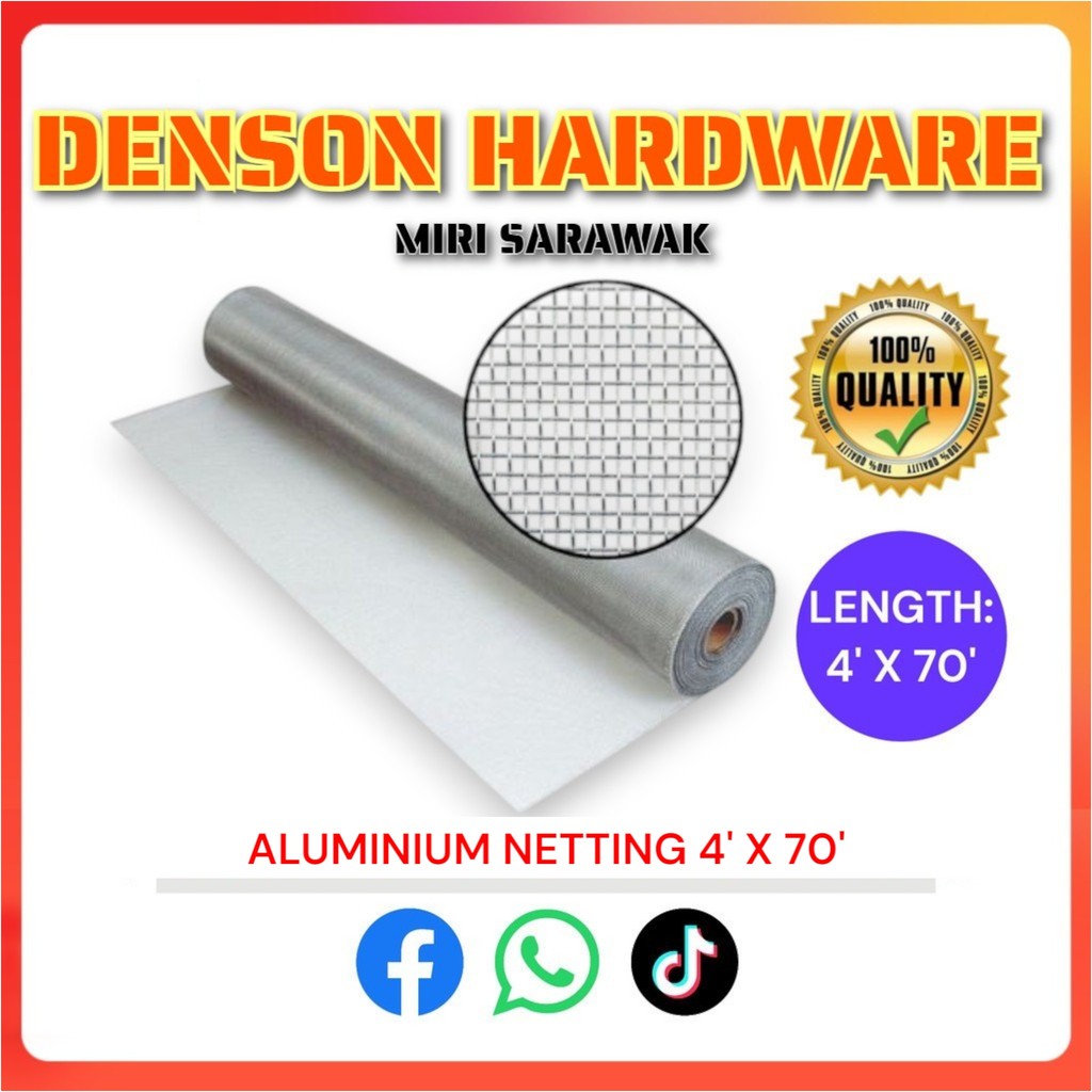 (4ft x 70ft) Aluminium Netting 🔥 Ready Stocks 🔥 Mosquito Netting ...