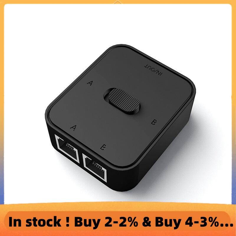 2 Port RJ45 LAN CAT6 Network Switch Selector 1000Mbps 2 in 1 Out/1 in 2 ...