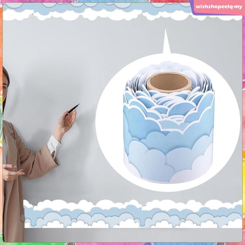 [WishshopeelqMY] Cloud Bulletin Board Border Blackboard Decoration DIY ...