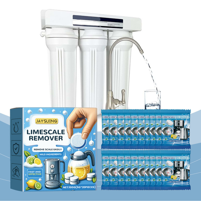 JAYSUING Multi-Purpose Descaling Effervescent Tablets Scale Cleaning ...