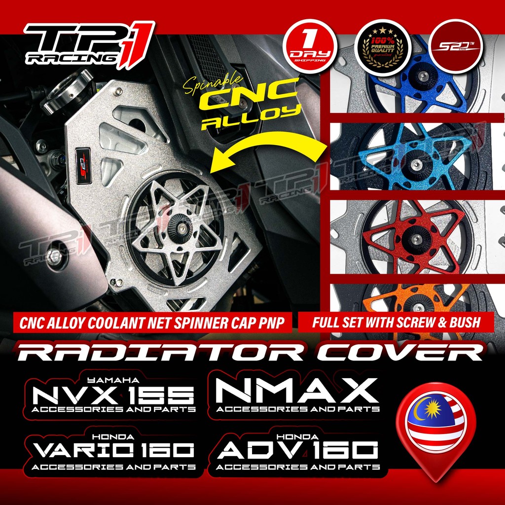 Radiator Cover ORI SPD NVX NMAX 155 ADV VARIO 160 AEROX Coolant Net CNC ...