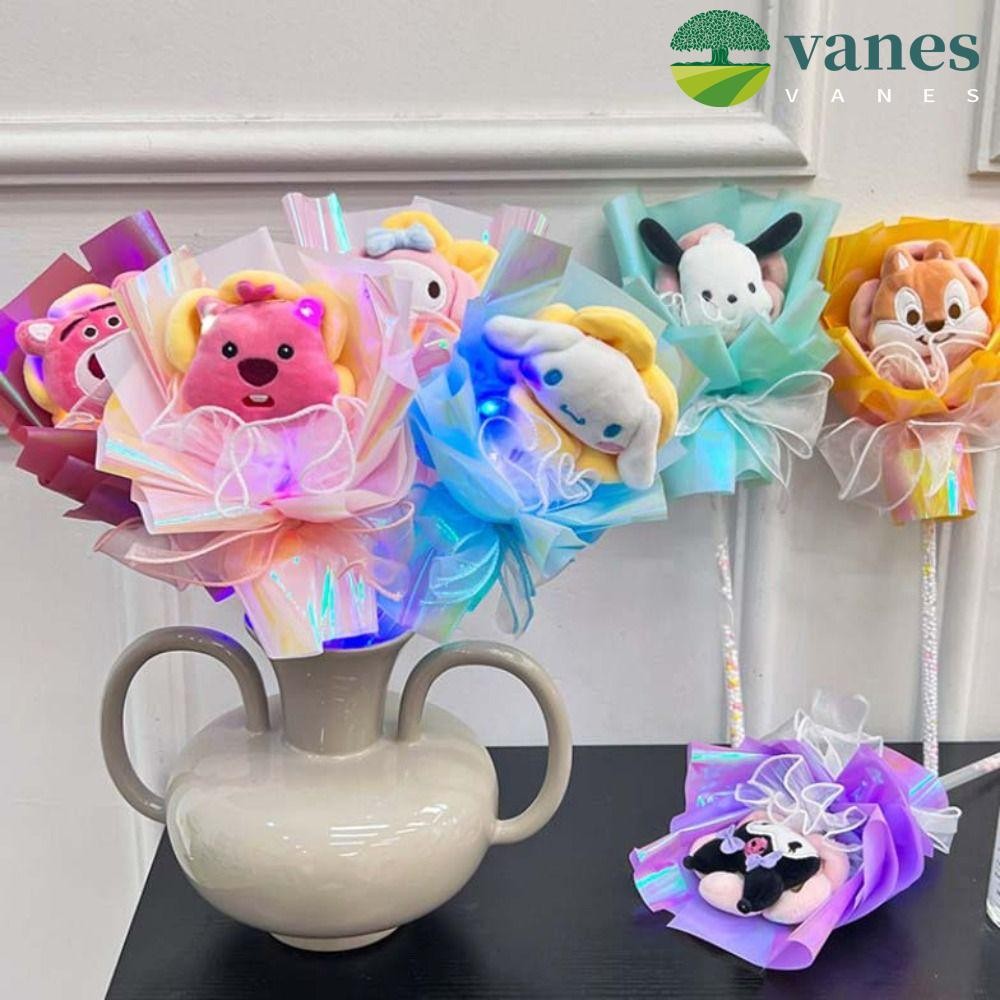 VANES Flower Bouquet Plush Toys, Pochacco Cinnamoroll My Melody Plush ...