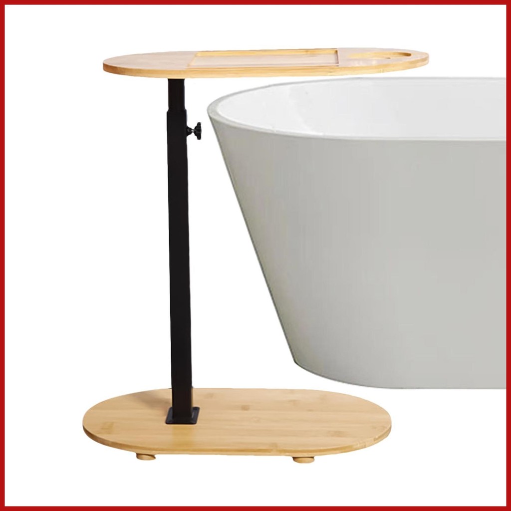 Bath Tub Standing Tray Table Adjustable Height Freestanding Hot Tub ...