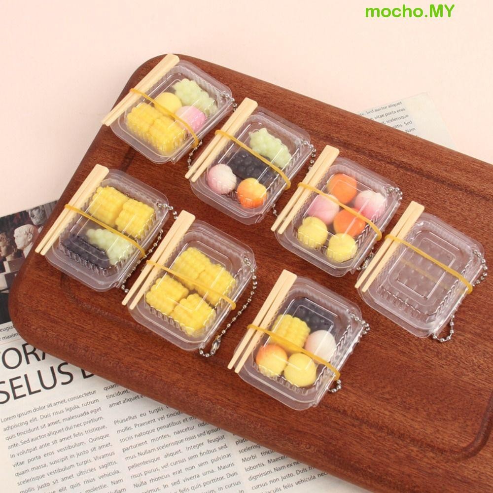 MOCHO Mini Fast Food Box Keychain, Plastic Fast Food Box Simulation ...