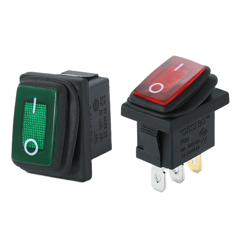 [Over 5 Items] Small Rocker Type Waterproof Switch Rocker Small Push ...