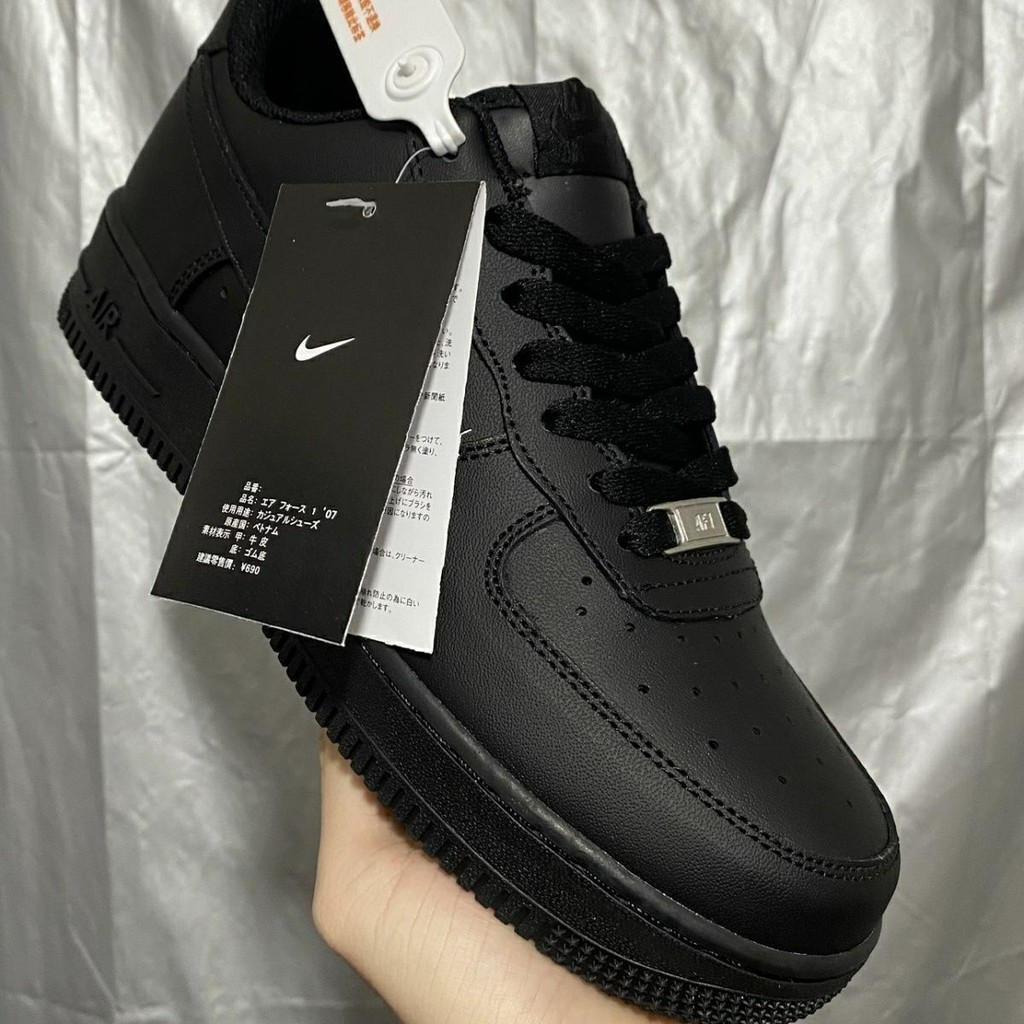 Pure Original AF1 Air Force No. 1 Black Samurai Low-Top Black Men Women ...