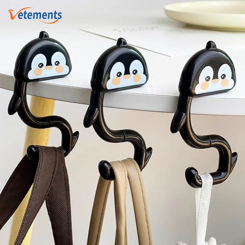2 Pcs/ Pair Practical Space Saving Table Side Mounted Storage Hook ...