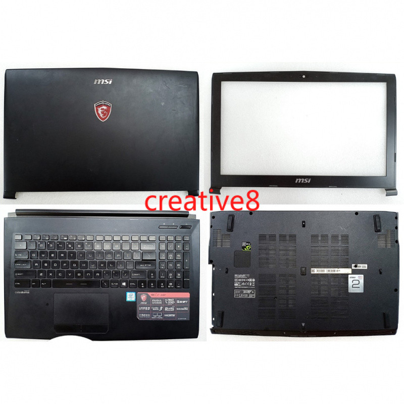 ORIGINAL MSI GL62 GL62M GL62VR GP62 GP62M GF62 GV62 7RC 7RD MS-16J5 MS-16J9 LAPTOP TOP COVER ...
