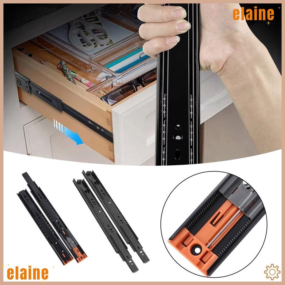 ELAINE2 Drawer Rail, Three-Section Cabinet Slides Furniture Hardware ...