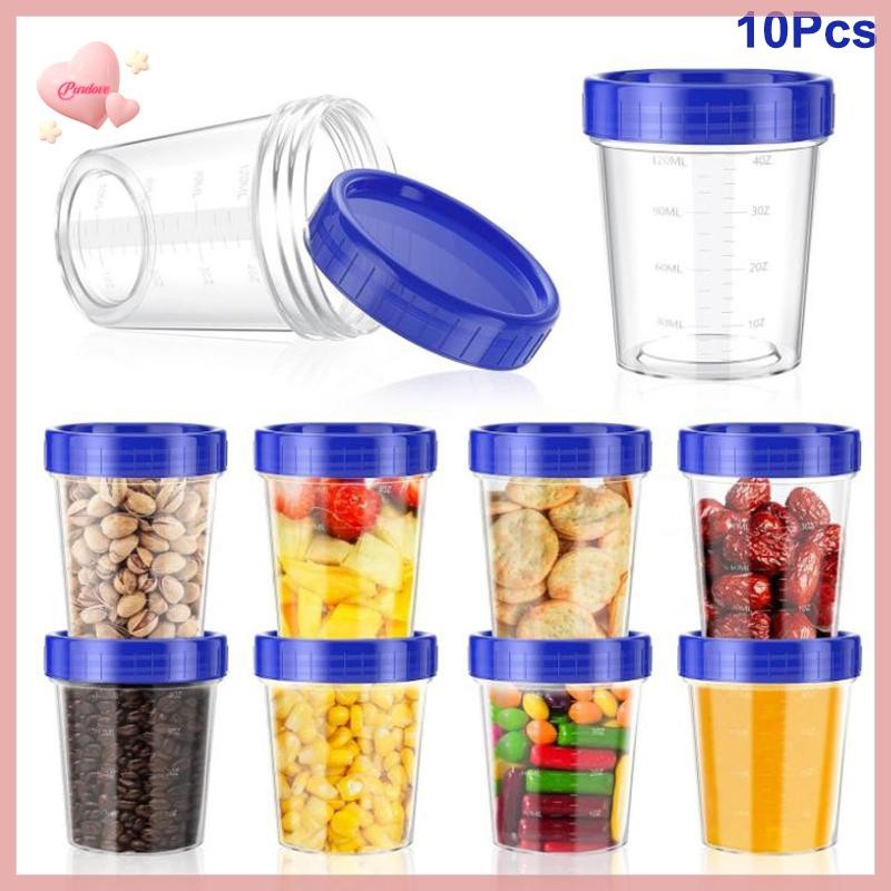 Purelove> 5/10Pcs Salad Dressing Container With Lids Leak Proof Screw ...