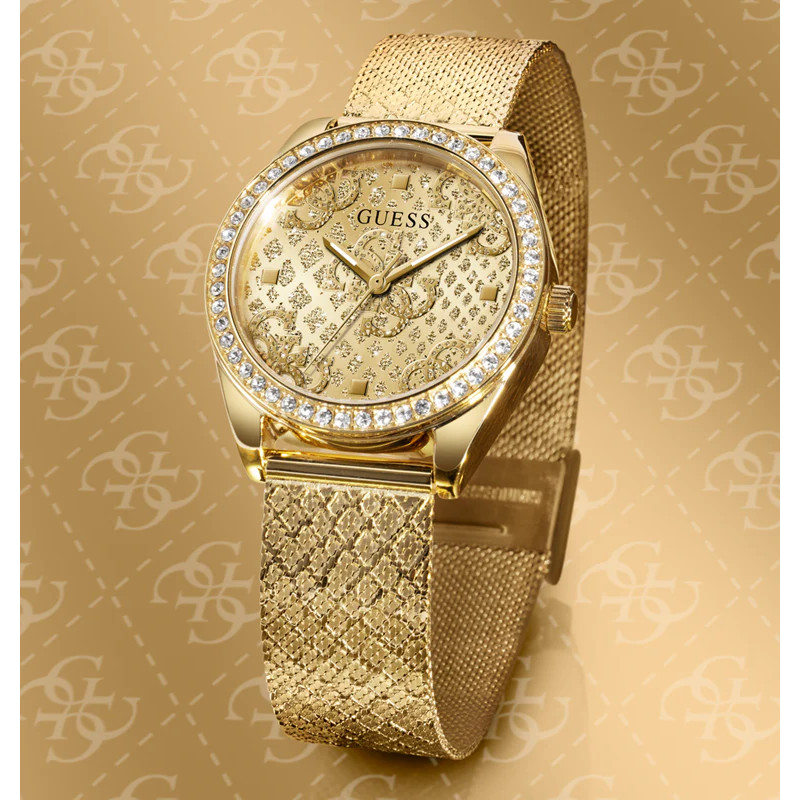 GUESS Ladies Gold Tone Analog Watch 32mm GW0748L2 | Shopee Malaysia