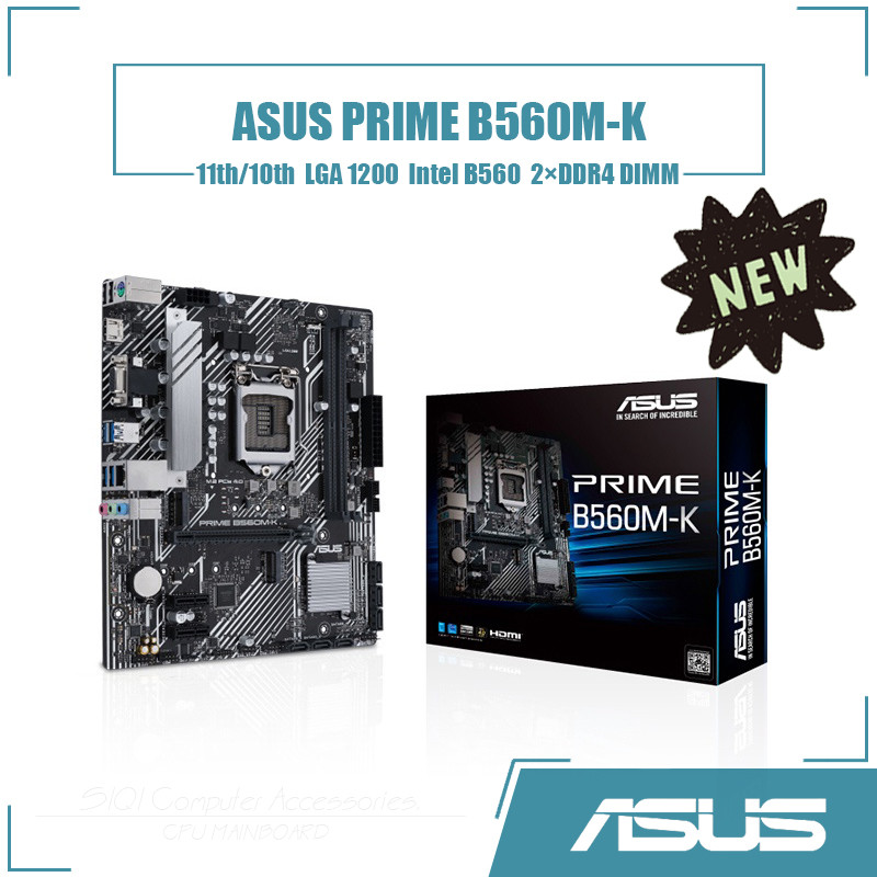 [NEW] ASUS PRIME B560M-K Motherboard LGA 1200 2xDDR4 DIMM Intel B560 ...