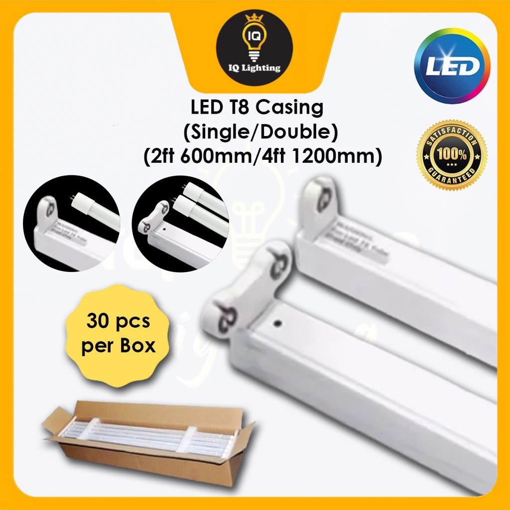 [BOX SET] LED T8 Casing LED T8 Fitting T8 LED Tube LED Single Casing 2ft 4ft 2 feet 4 feet ...