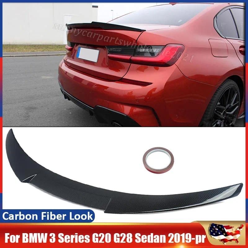 M4 Type Carbon Look Rear Trunk Spoiler Wing Lip For BMW G20 3 Series ...