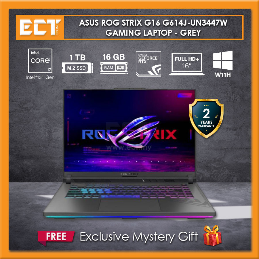 Asus ROG Strix G16 G614J-UN3447W Gaming Laptop (i7-13650HX 4.90GHz,16GB ...