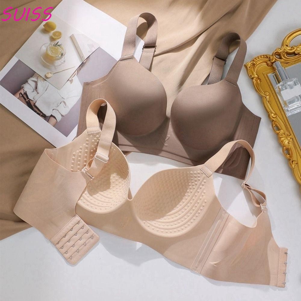 SUISS Push Up Bra, Side Boob Control Broad Strap Seamless Bra ...
