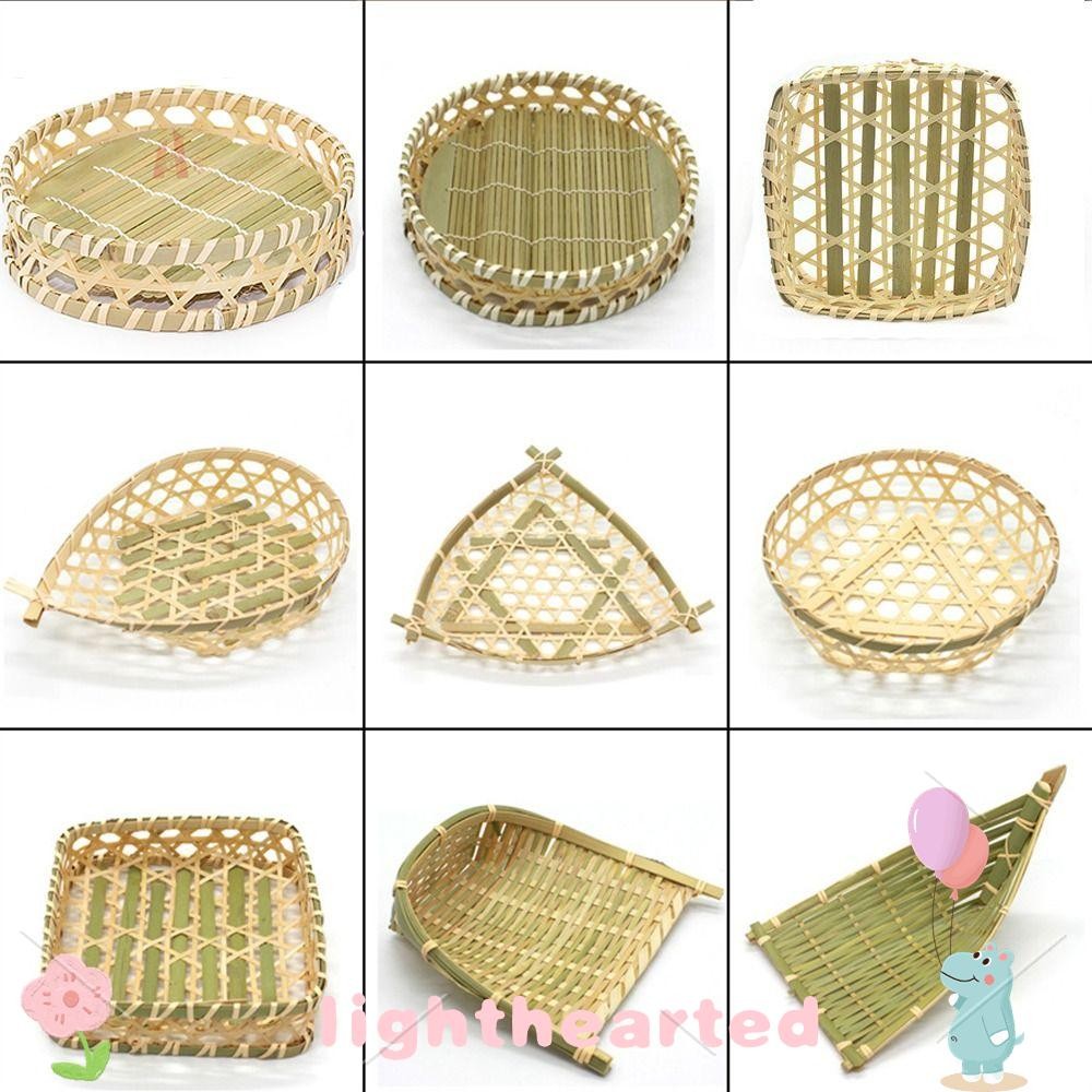 LIGHTHEARTED Woven Basket, Desktop Ornament Vegetable Food Bamboo Fruit ...