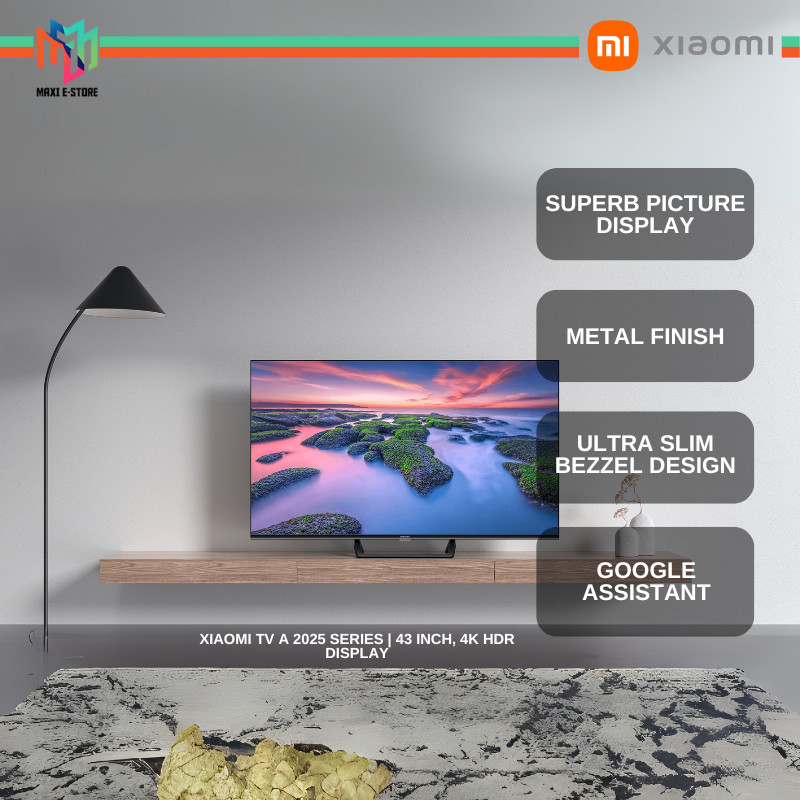 Xiaomi L43MASSEA TV 2025 Series 43 Inch 4K HDR display Metal finish ...