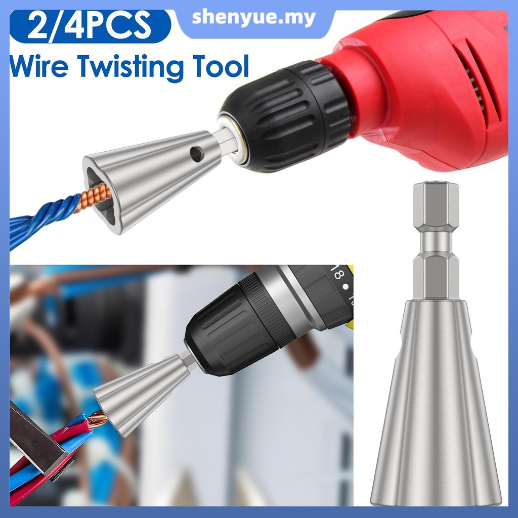 2/4Pcs Wire Stripping Twisting Tool Stainless Steel Wire Twister ...