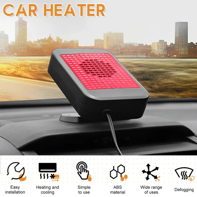 Car Windshield Demister Defroster Car Heater Fan 12v 200w Fast Heating ...