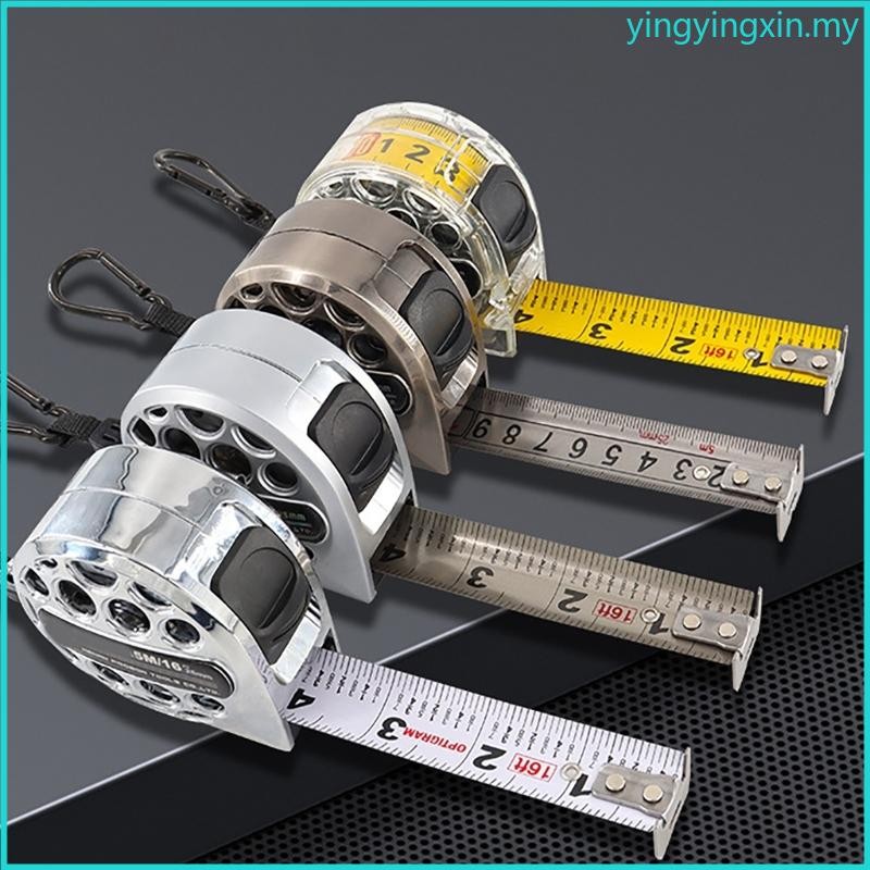 YIN 300cm Hollow Measuring Tape Tape Measure with Sliding Lock Back ...