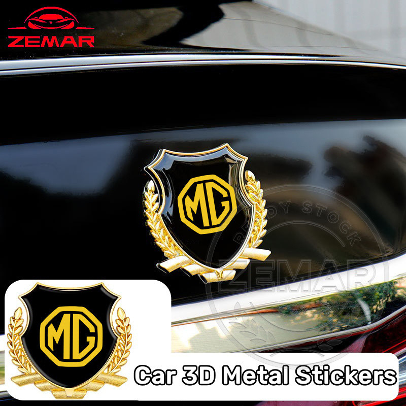 MG Car 3D Stereo Car Logo Side Window Side Door Badge Metal Stickers ...