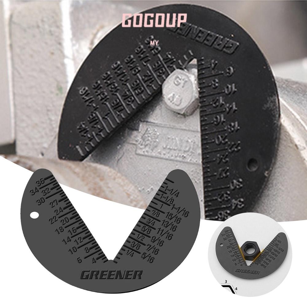 GOGUVO Screw Bolt Gauge, PP Convenient Nut Measure Gauge, Hexagon Screw ...